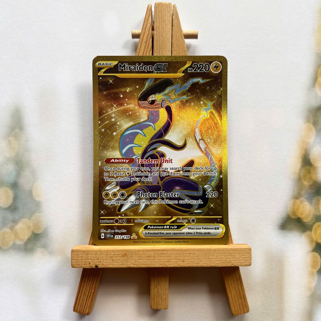 Pokemon Miraidon ex 253/198 picture cards - Odd cards Scarlet & Violet ...