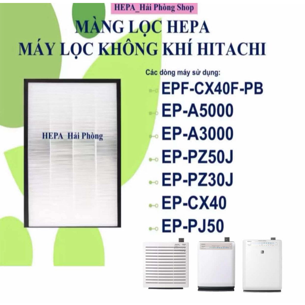 Hitachi HEPA FILTER EP-EZ30, EP-CX40, EP-A3000, EP-A5000, EP-5100C ...
