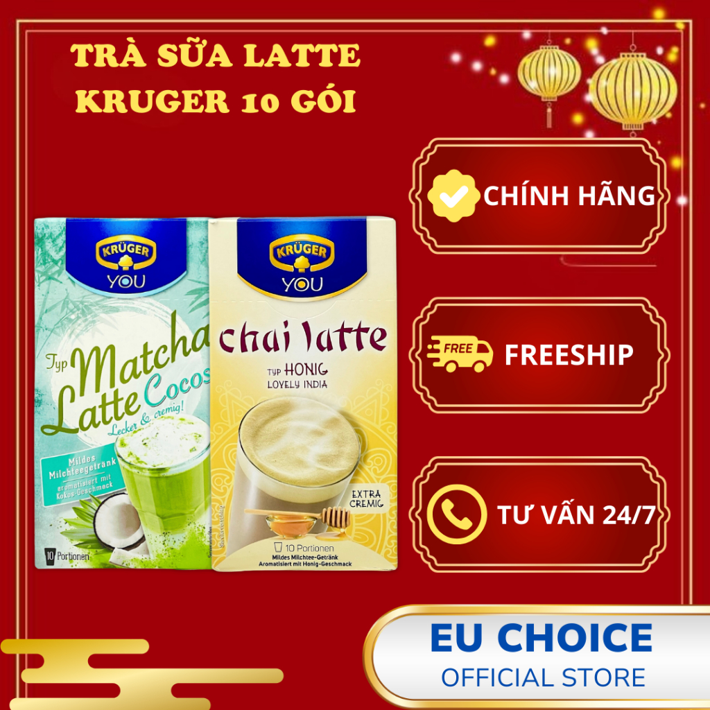 Kruger Latte Milk Tea Box 250Gr Matcha Latte Coco Flavor & German ...