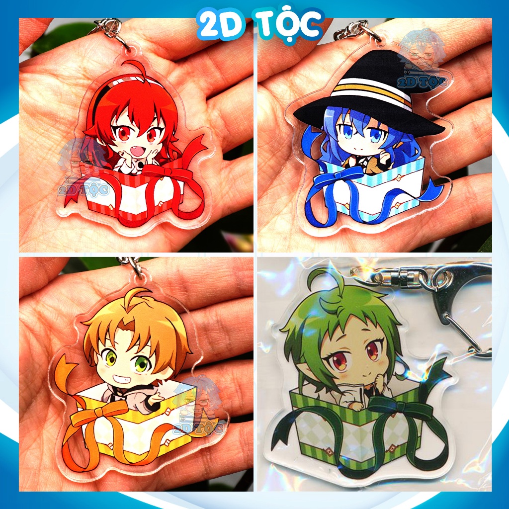 Transparent Mica Keychain with Sharp 2-Sided Print Anime Manga Light ...