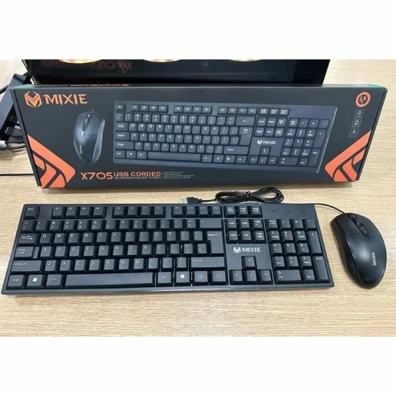 Mixie X70S-YF USB wired keyboard and mouse Combo | Shopee Philippines