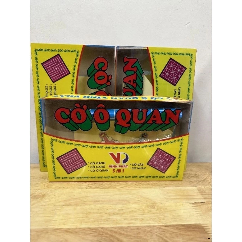 Vinh Phat 5-in-1 chess set: Mandarin box, Checkers, Burden chess, Go ...