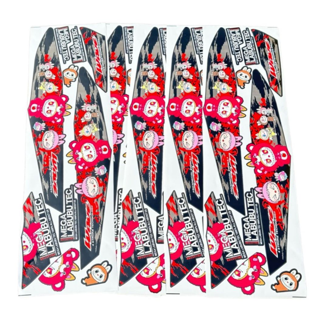 Car Stickers Wave Car Stickers Labubu Stickers for Wave 50/100/110 Cars ...