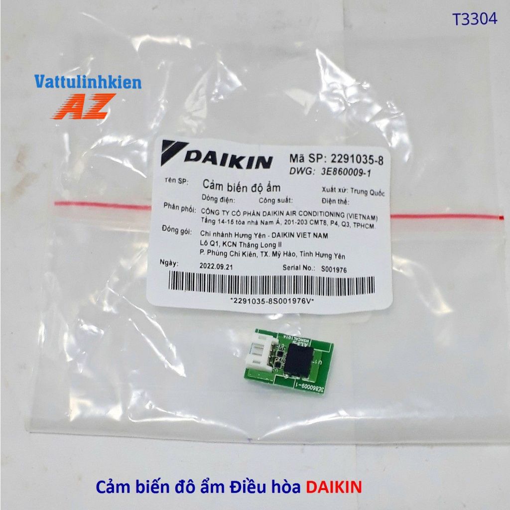 DAIKIN air conditioner humidity sensor, air purifier Code 3E860009 ...