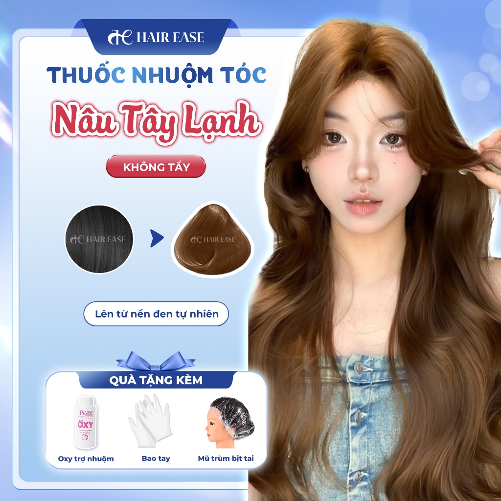 OXY Hair Ease Hair dye in COLD WEST BROWN super nourishes Hair, no need ...