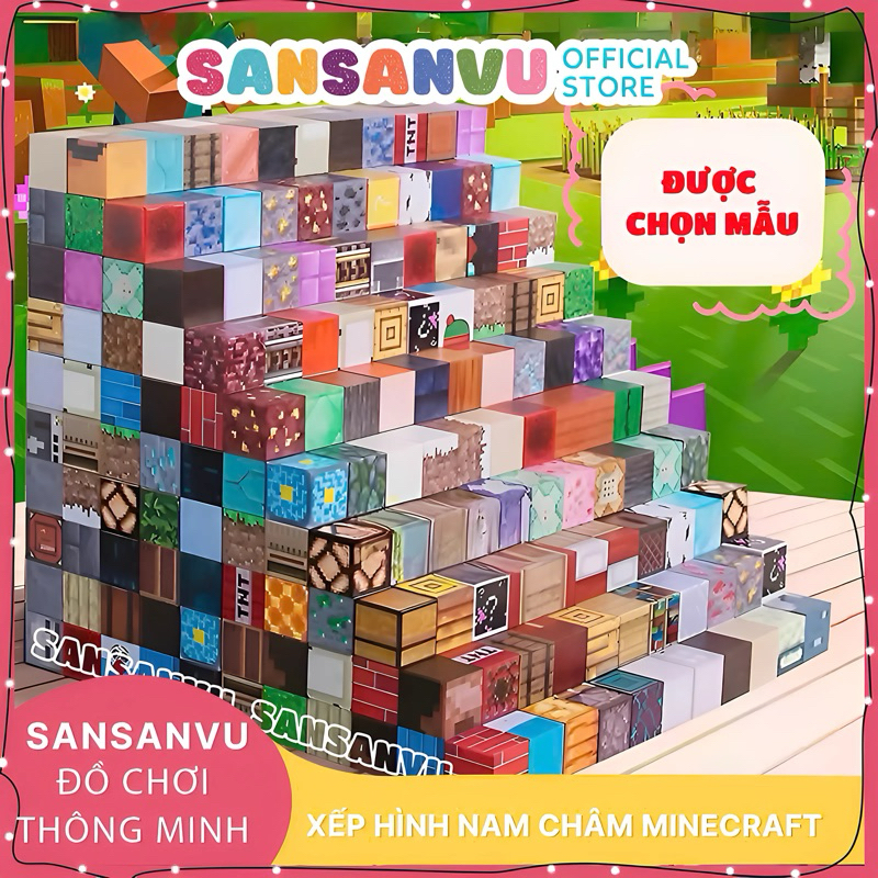 (SELECTED Models) Set of 100/50/10 Minecraft Magnetic Blocks ...