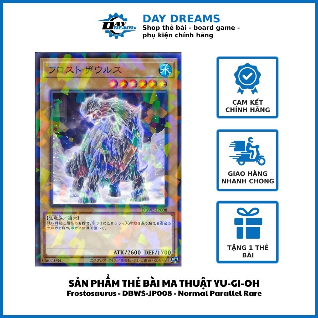 Genuine YUGIOH CARD: Frostosaurus - DBWS-JP008 - Normal Parallel Rare | Shopee Philippines