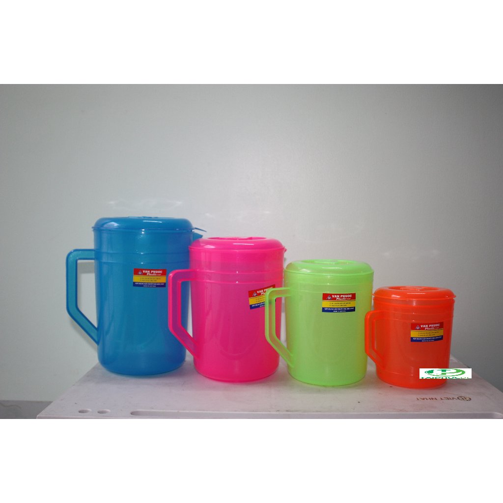 Plastic iced tea mug - CHAU HUNG - 0.5 liter, 1 liter 2, 1 liter 5, 2 ...