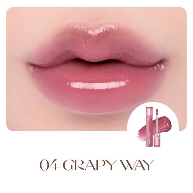 Romand Glasting Color Gloss 4g Color 04 Grapy Way | Shopee Philippines