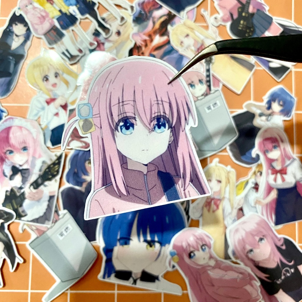 Sticker Bocchi The Rock - Sticker Anime Manga Sticker Bocchi The Rock ...