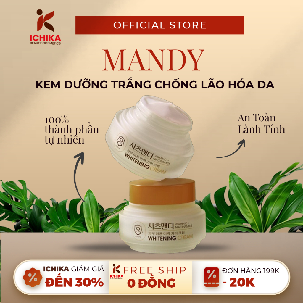 Korean MANDY NIACINAMIDE Skin Whitening and Brightening Cream - Korean ...