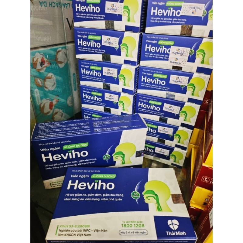 Heviho SUGAR-FREE Lozenges - Supports Sore Throat Relief (Box of 18 ...