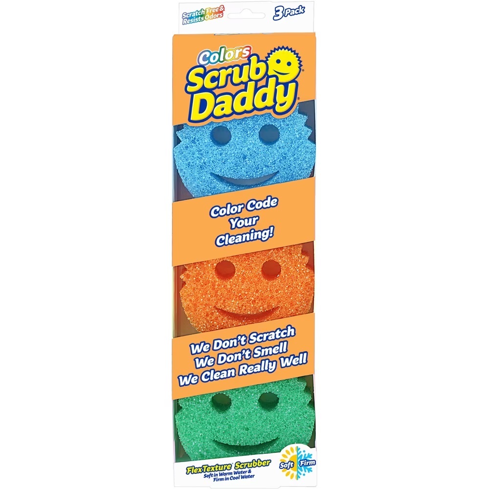 Scrub Daddy Mommy smiley face multi-purpose cleaning sponge | Shopee ...
