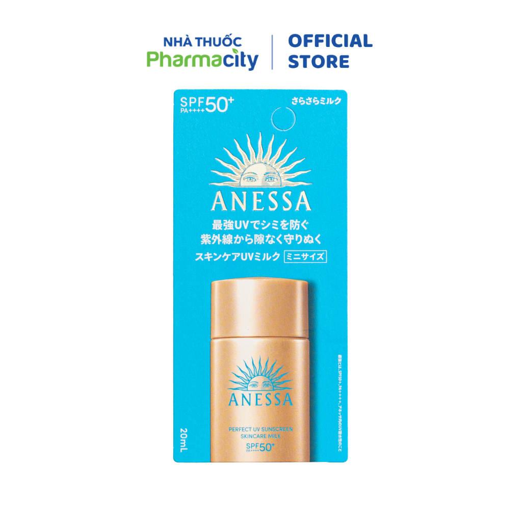 Anessa Perfect UV Sunscreen Skincare Milk Oil Control Skin Care SPF50+/ PA++++ (20ml Bottle ...