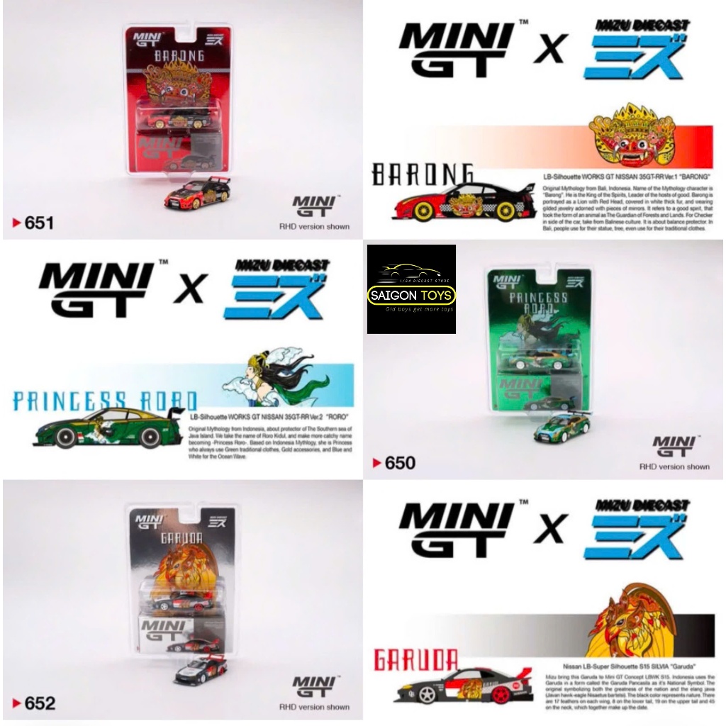 Saigontoys - MiniGT x MIZU Diecast Collection 650 651 652- Mini GT 1:64 scale model car | Shopee ...