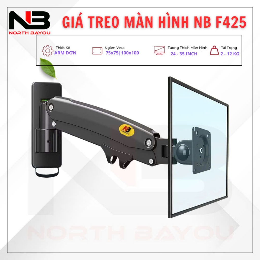 Arm / Computer Monitor Mount NB F425 24 - 35 Inch - North Bayou Wall ...