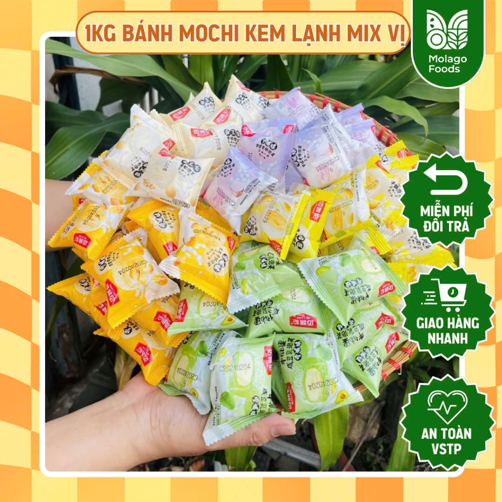 1kg Taiwanese cold cream mochi cake mixed with milk cream mochi flavor ...