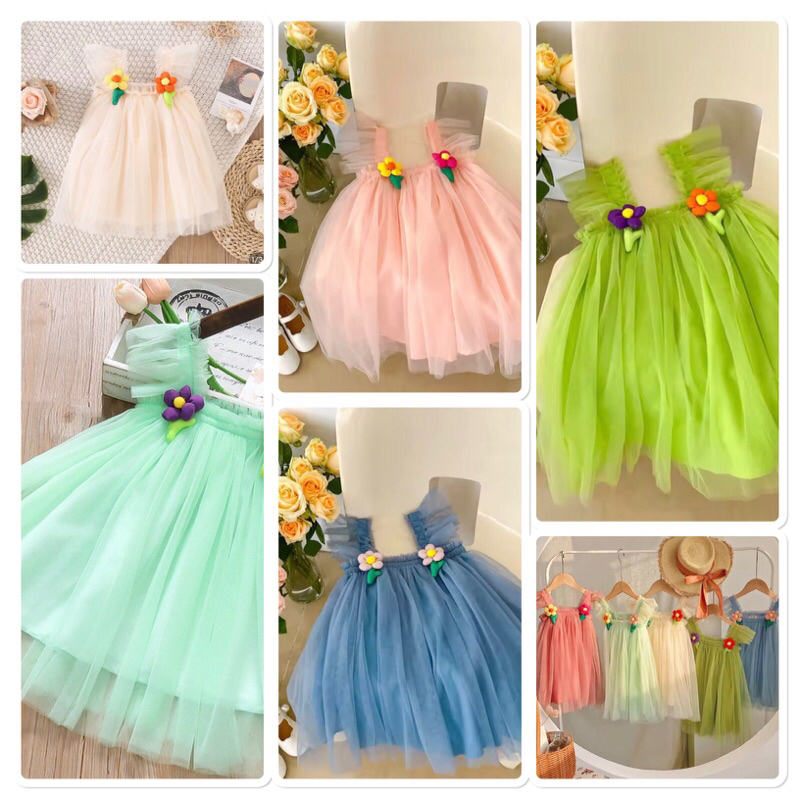 Layered princess dress for cute little girls of all sizes and colors ...