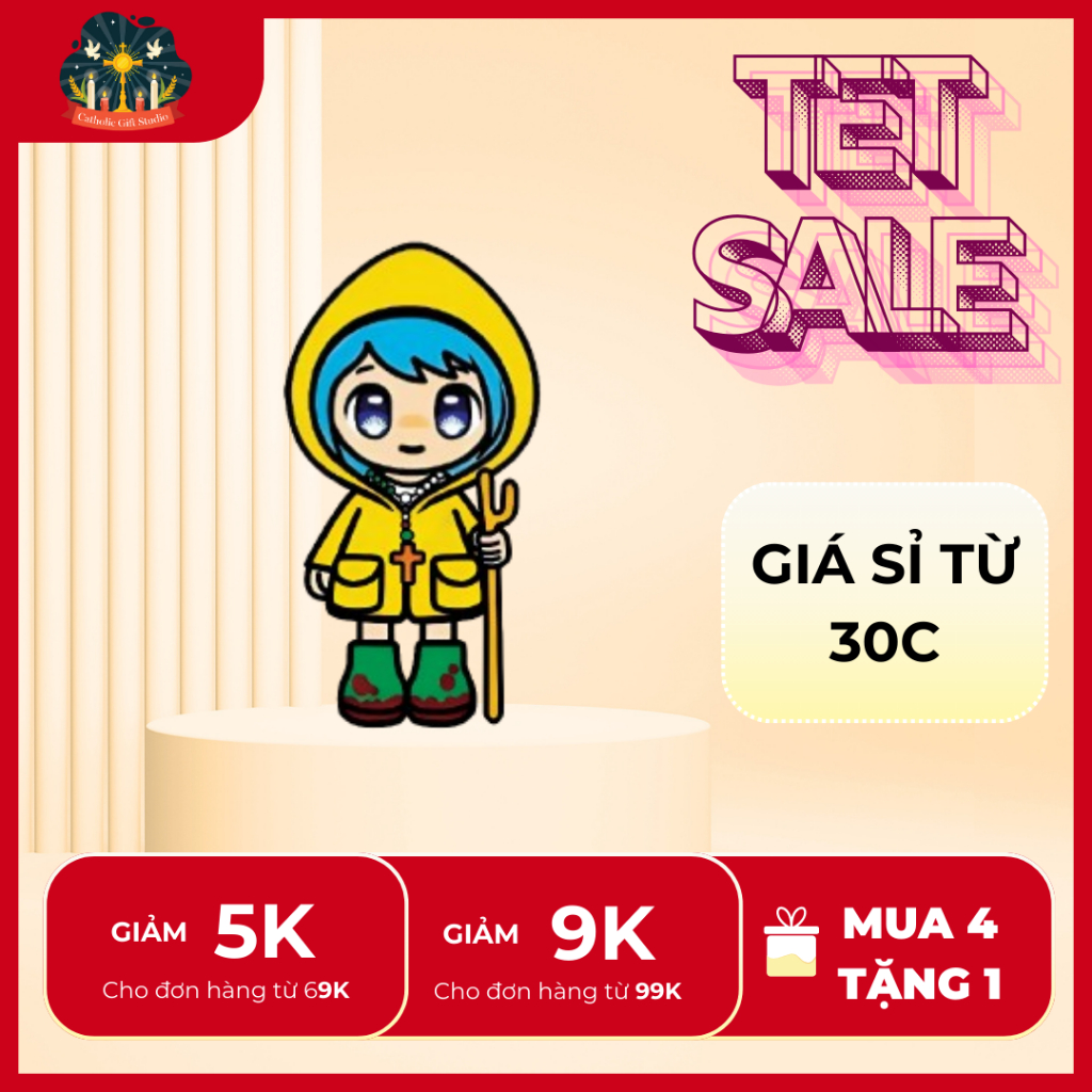 Luce Mini 2D Keychain Character Symbol Year of the Saints 2025 Catholic ...