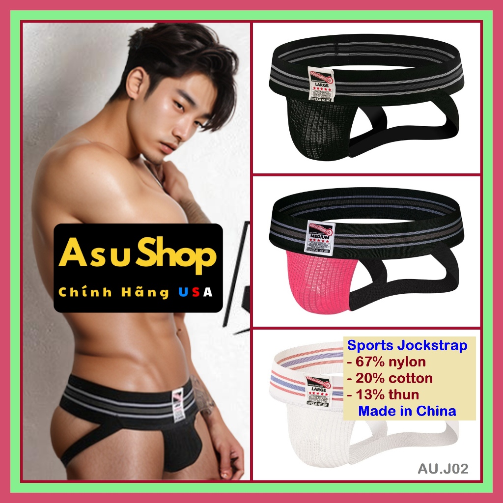 Genuine American -AU.J02..S,m,l- AussieBum Sports Classic Jock jockstrap men's underwear ...