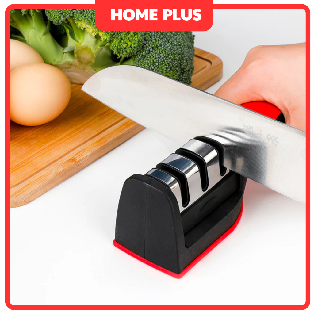 Handheld 3-Level Knife Sharpener, Fast and Convenient Knife Sharpener ...