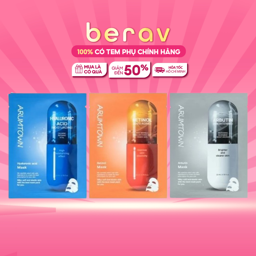 Korean Arumtown Moisturizing Brightening Mask (25g) | Shopee Philippines