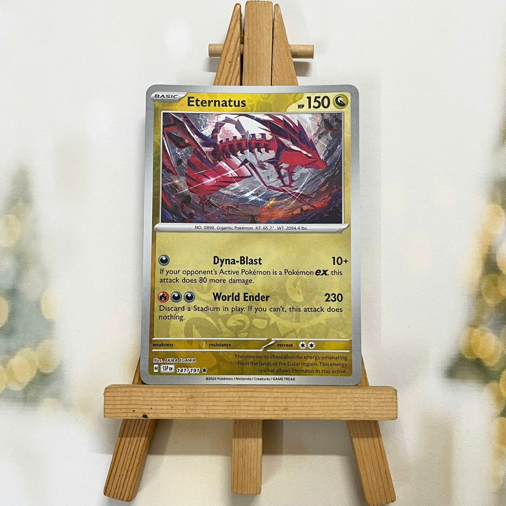 Pokemon Eternatus 141/191 Picture Card - Genuine English Surging Sparks ...