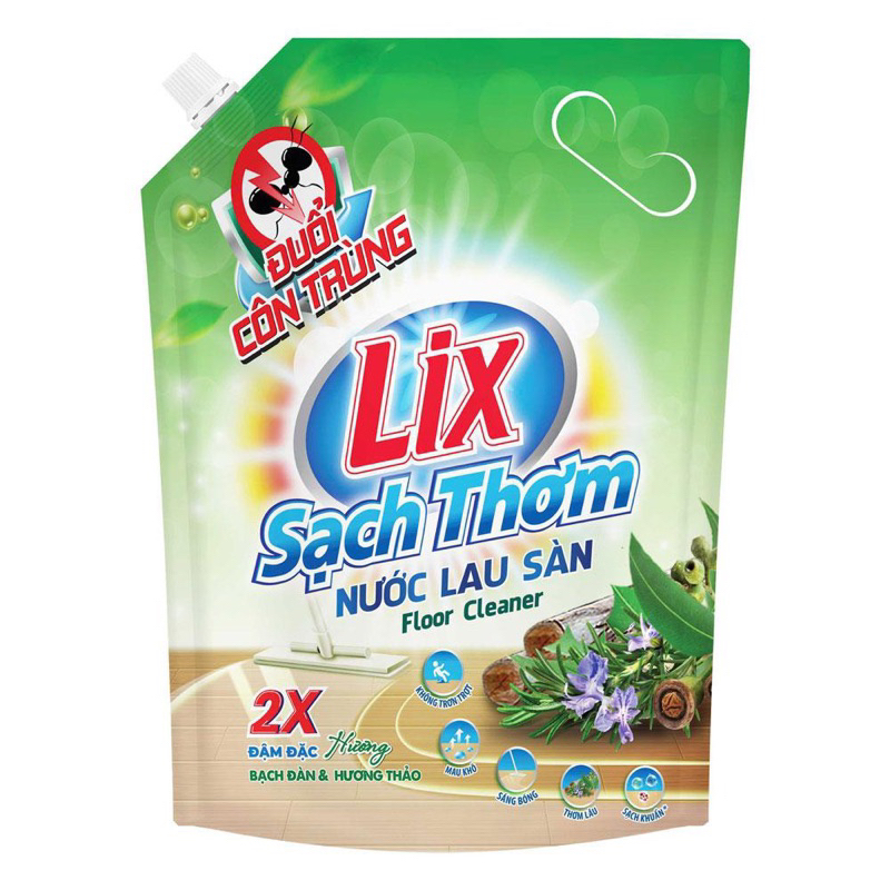 Lix clean floor cleaner with eucalyptus and rosemary scent 3.2L ...