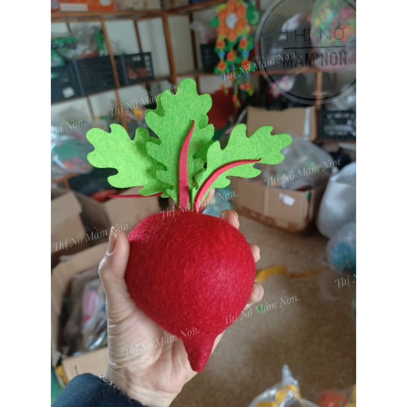 Red beetroot felt fabric preschool toys | Shopee Philippines