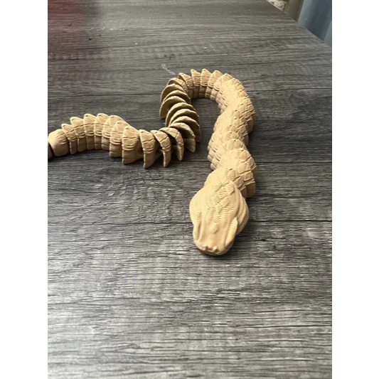 3d printed North American Bell Snake toy model, children's toy model ...