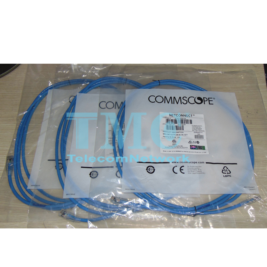 Commscope Cat6 network cable with 2 pre-pressed ends | 1000mbps ...