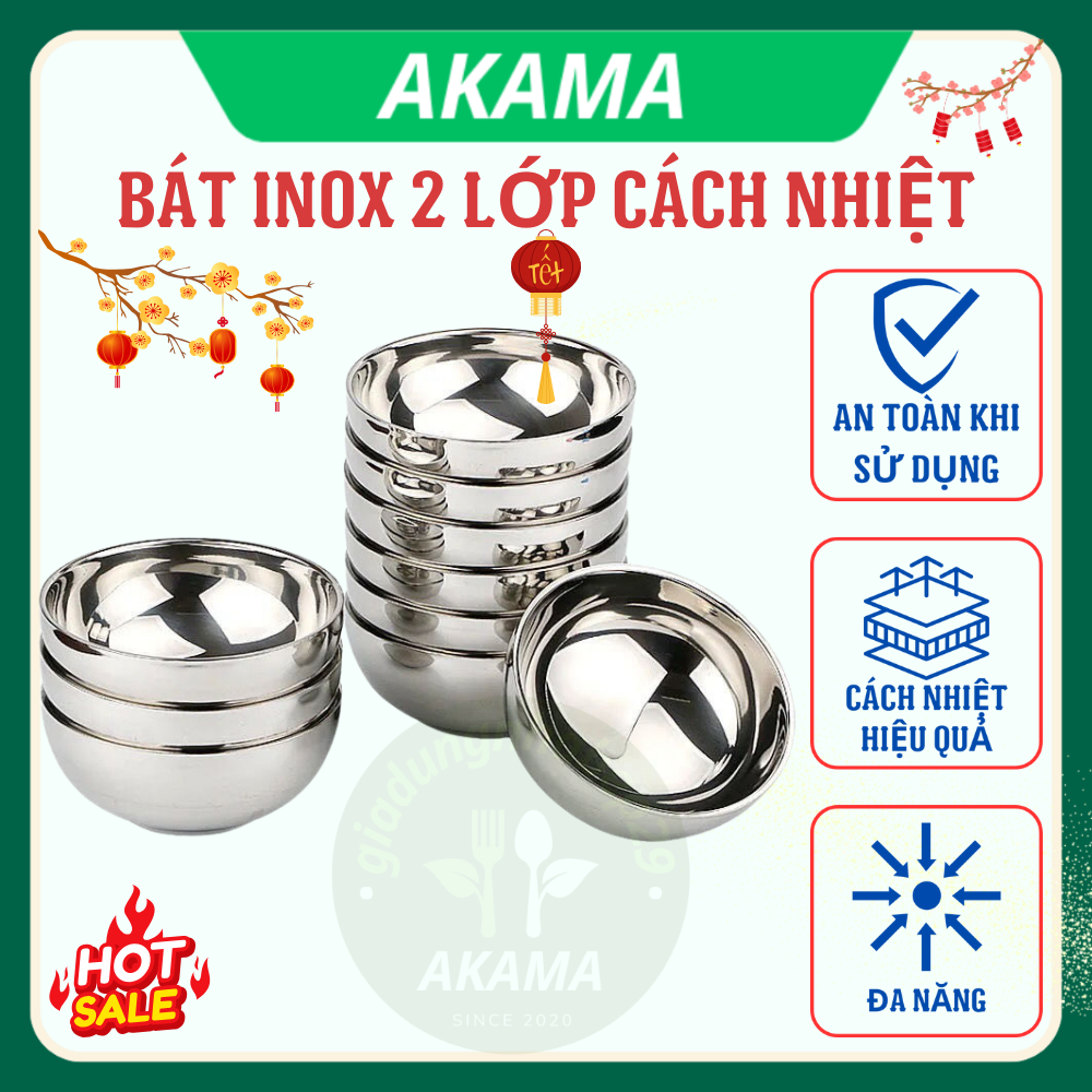 Double-layer Insulated Stainless Steel Bowl/Bowl – Perfect Utility for ...