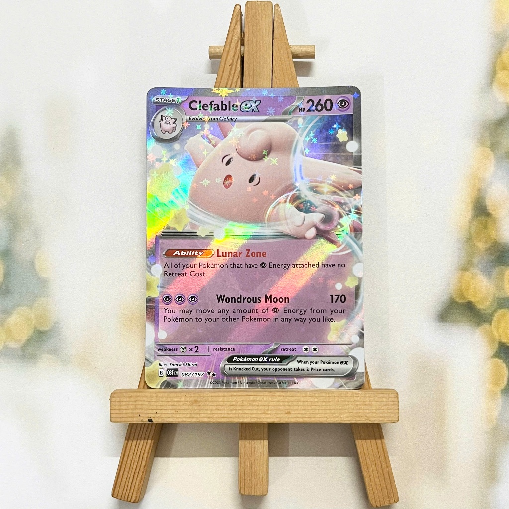 Pokemon Clefable ex 082/197 - Odd card Scarlet & Violet: Obsidian ...