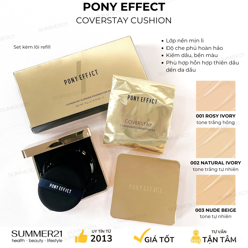 PONY EFFECT CUSHION FOUNDATION SPF50+ PA+++ 15G*2 | Shopee Philippines