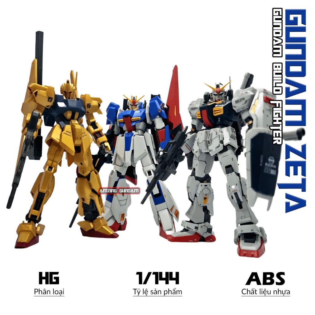Hg Zeta Series Model, 1/144 Mecha Fighter, Plastic Assembly Toy ...