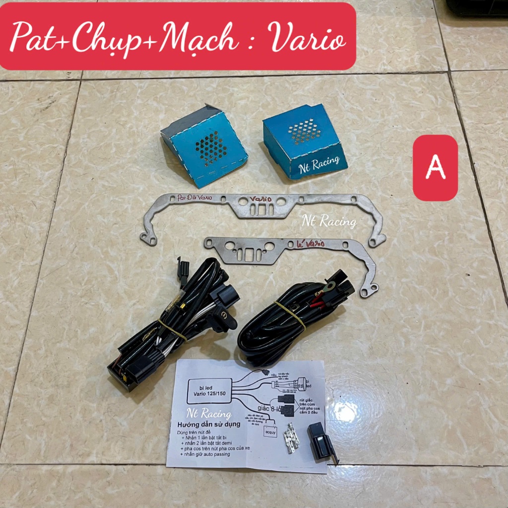 Lé double Pat mounted on Vario 125, 150, 160 led ball used to mount 2 3 ...
