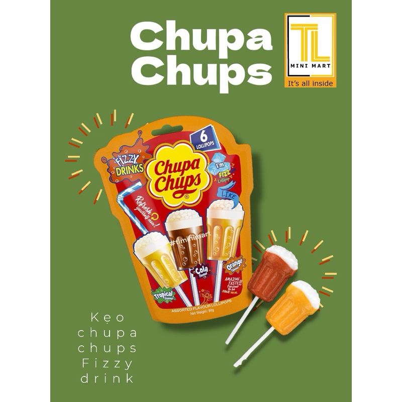 Chupa Chups Fizzy Drinks Candy 90g | Shopee Philippines
