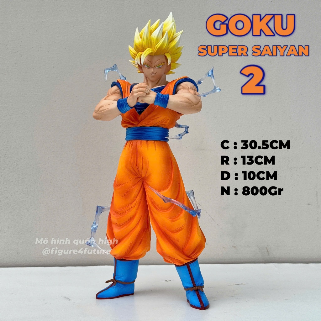 Son Goku model 30.5cm tall - Goku super saiyan 2 31cm tall - Goku ssj2 ...