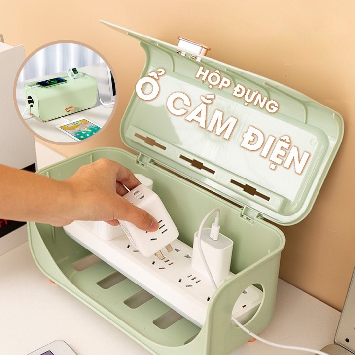PP plastic electrical outlet box for convenient storage of jacks, wires ...