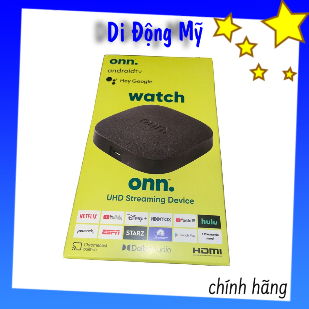 Onn Box TV - Onn Google TV Box supports Dolby Audio, Vietnamese voice ...