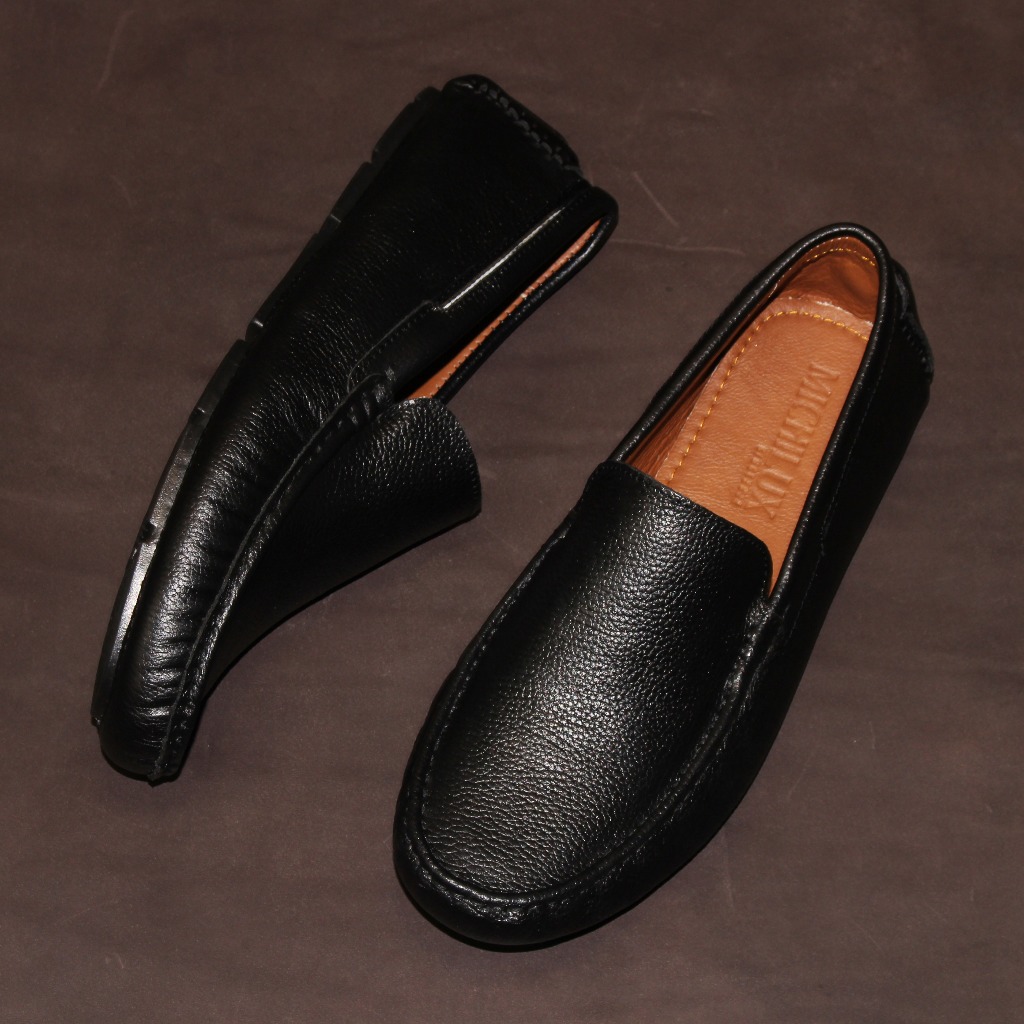 MICHILUX Classic Moccasin CSMS0 Men's Moca Shoes Genuine Cow Leather ...