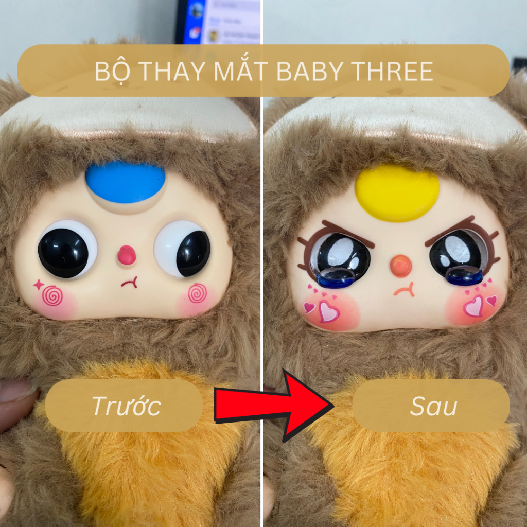 Baby Three Eye Replacement Set V1, v3, 12 Zodiac Animals, Town Rabbit ...