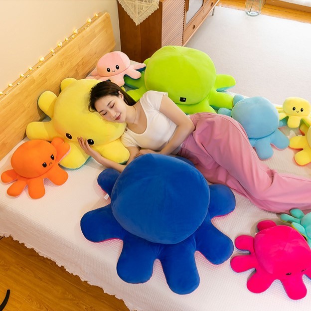 EMOTIONAL OCTOPUS TOY SUPER SMOOTH MINISO FABRIC TEDDY BEAR | Shopee ...