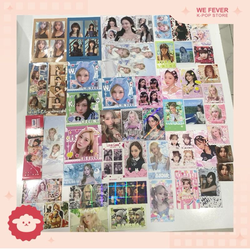 Aespa Set Gift: BOX MIX Card des, Sticker suitable for freebies, decor ...