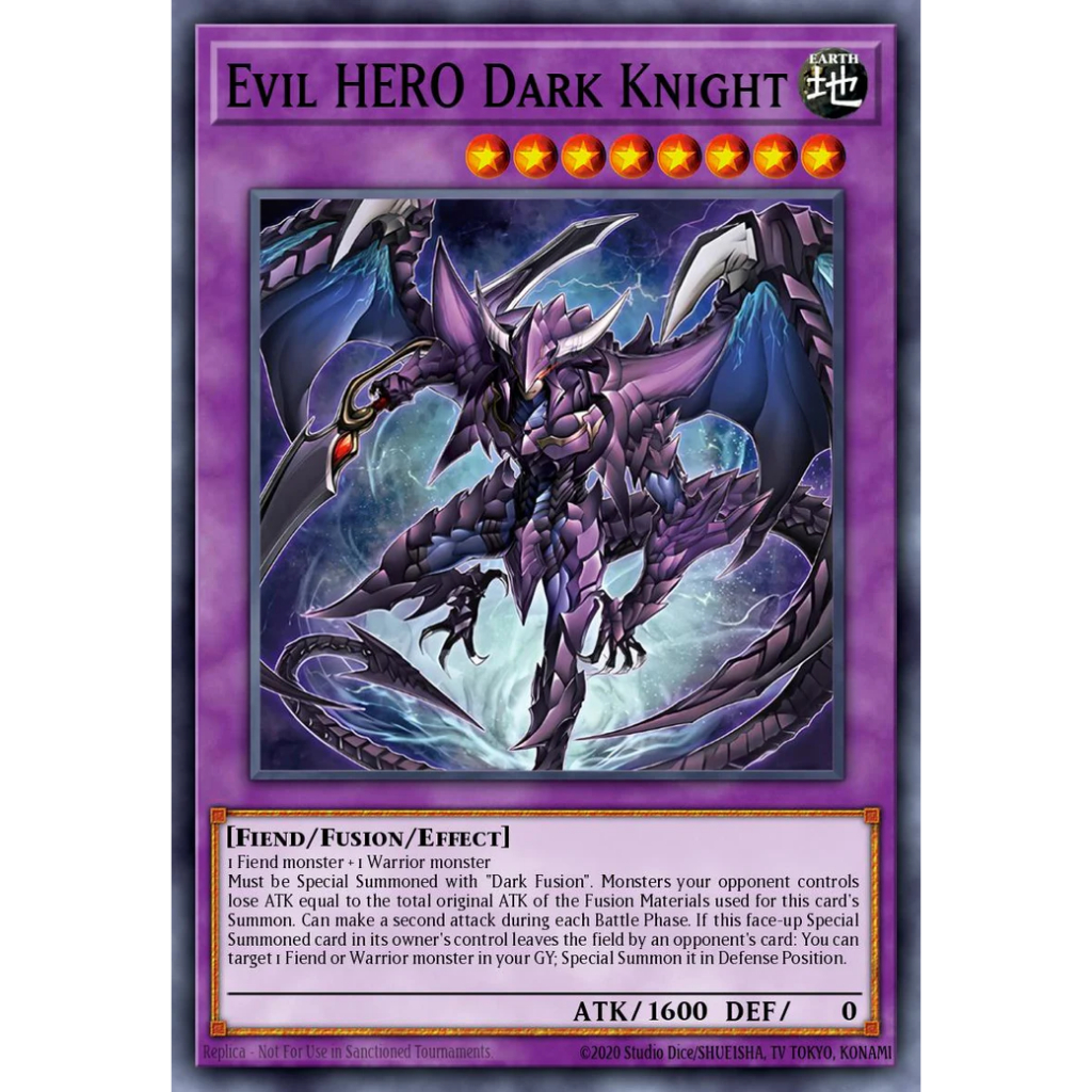 [KW2 Yugioh] [EN-UK-AE] [Nice Art] Evil HERO Darkest Knight Card - SUDA-EN033 AE033 - Common 1st ...