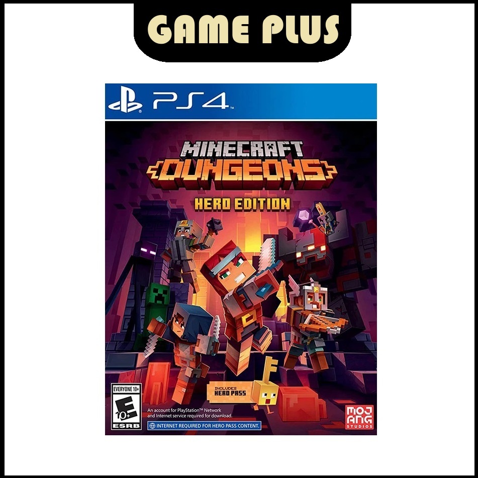 Minecraft Dungeons Hero Edition 2ND Game Disc for PS4 PS5 | Shopee ...
