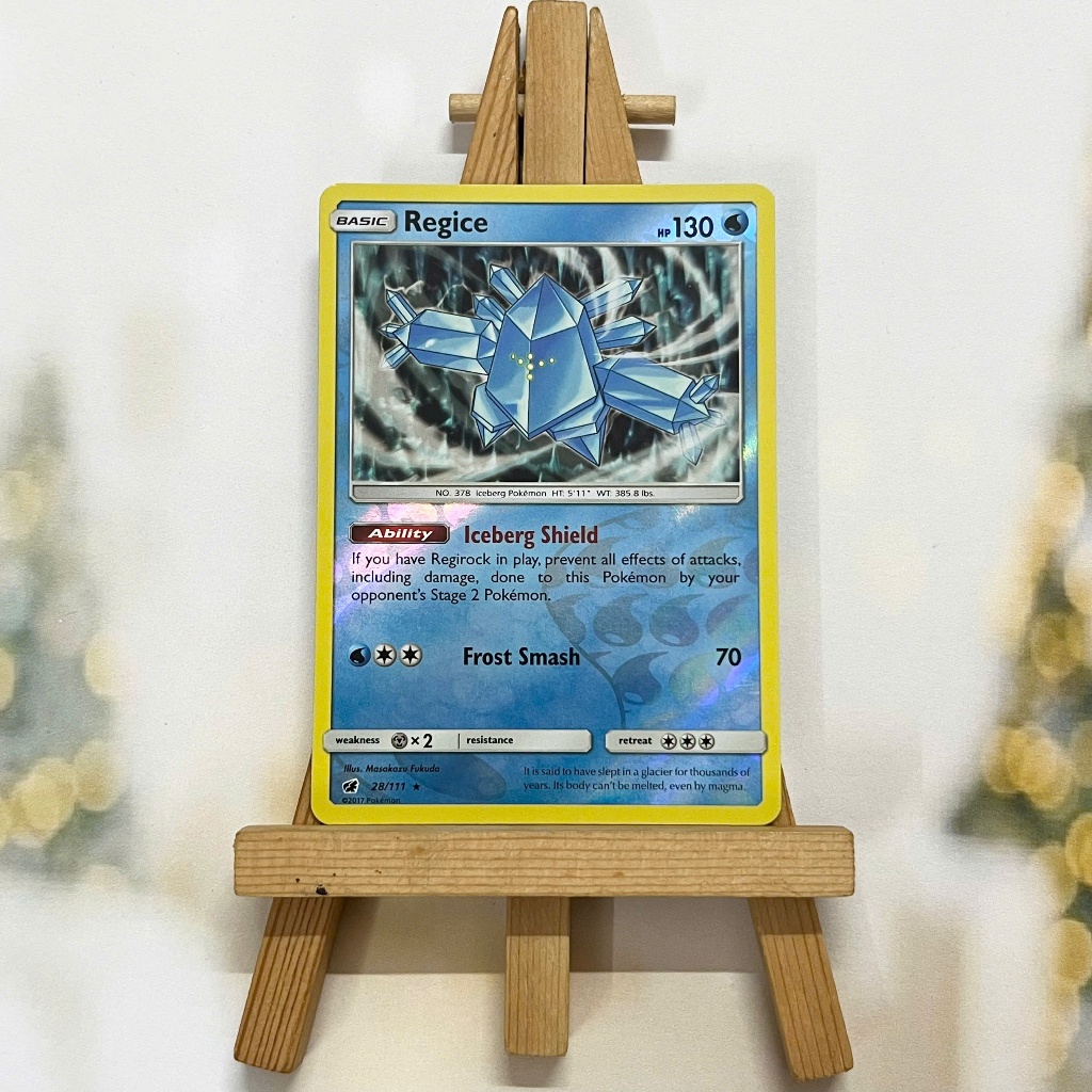 Pokemon Regice 28/111 Picture Card - Odd Card Sun & Moon: Crimson ...