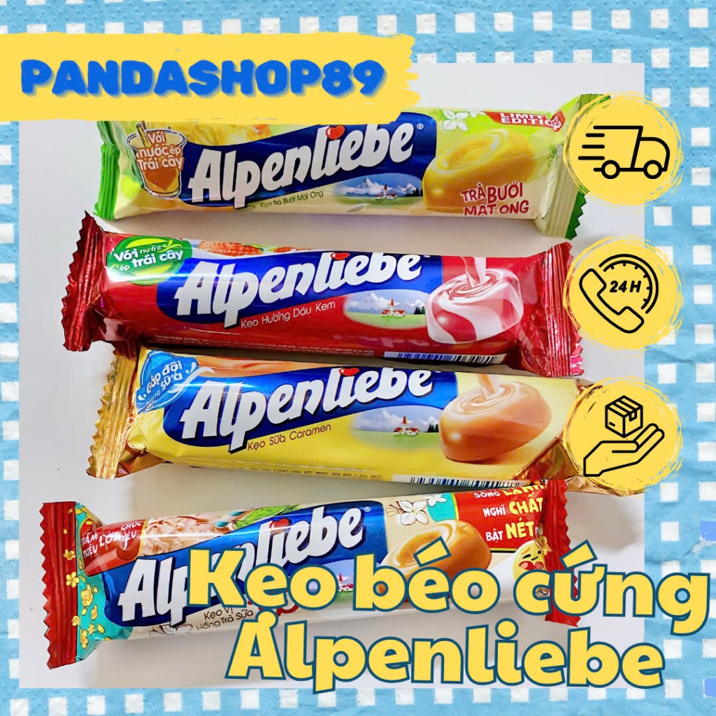 Alpenliebe candy of all flavors, hard fat candy (32g bar) | Shopee ...