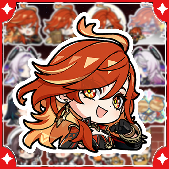 [Genshin Impact] Sticker Mavika, Citlali, Lan Yan, Hutao and Xiangling ...