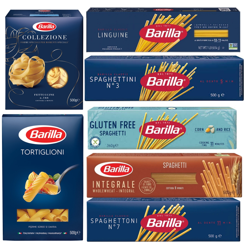 Various types of noodles - Barilla Penne Tricolore Vegetable Pasta 500g ...